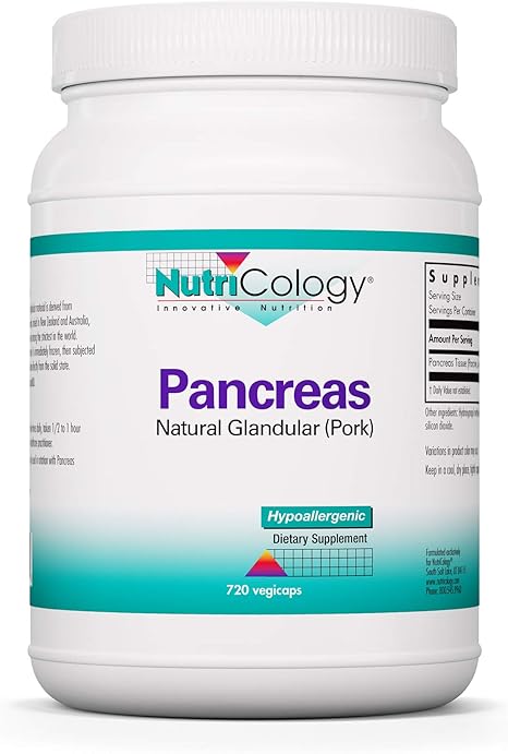 Amazon.com: Nutricology Pancreas Pork - Natural Glandular, Digestive ...
