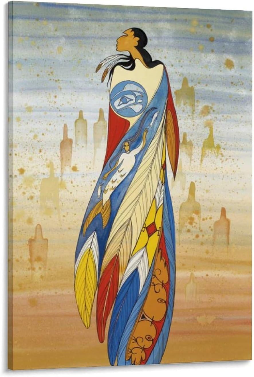 Amazon.com: Maxine Noel Painting Native American Art Poster Abstract ...