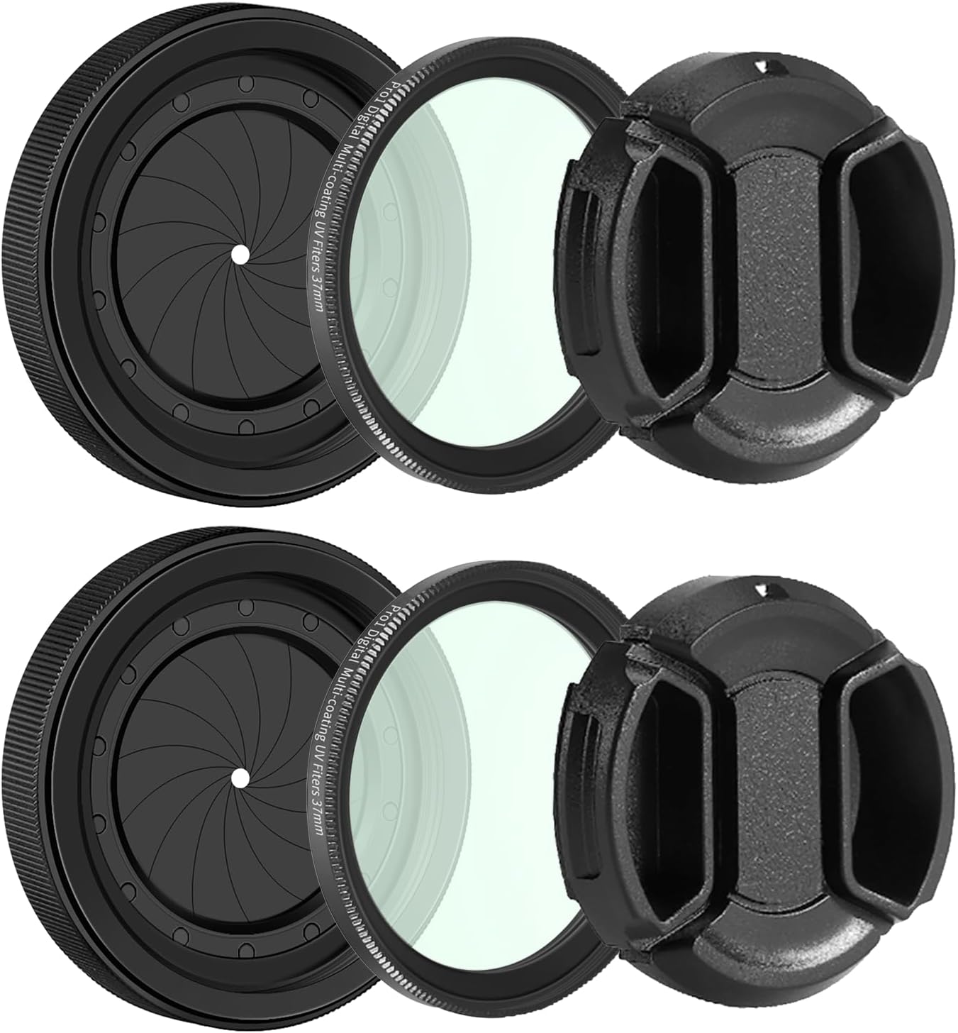 Amazon.com : 2Pack Adjustable Iris Aperture Diaphragm 1.5-26mm Iris ...