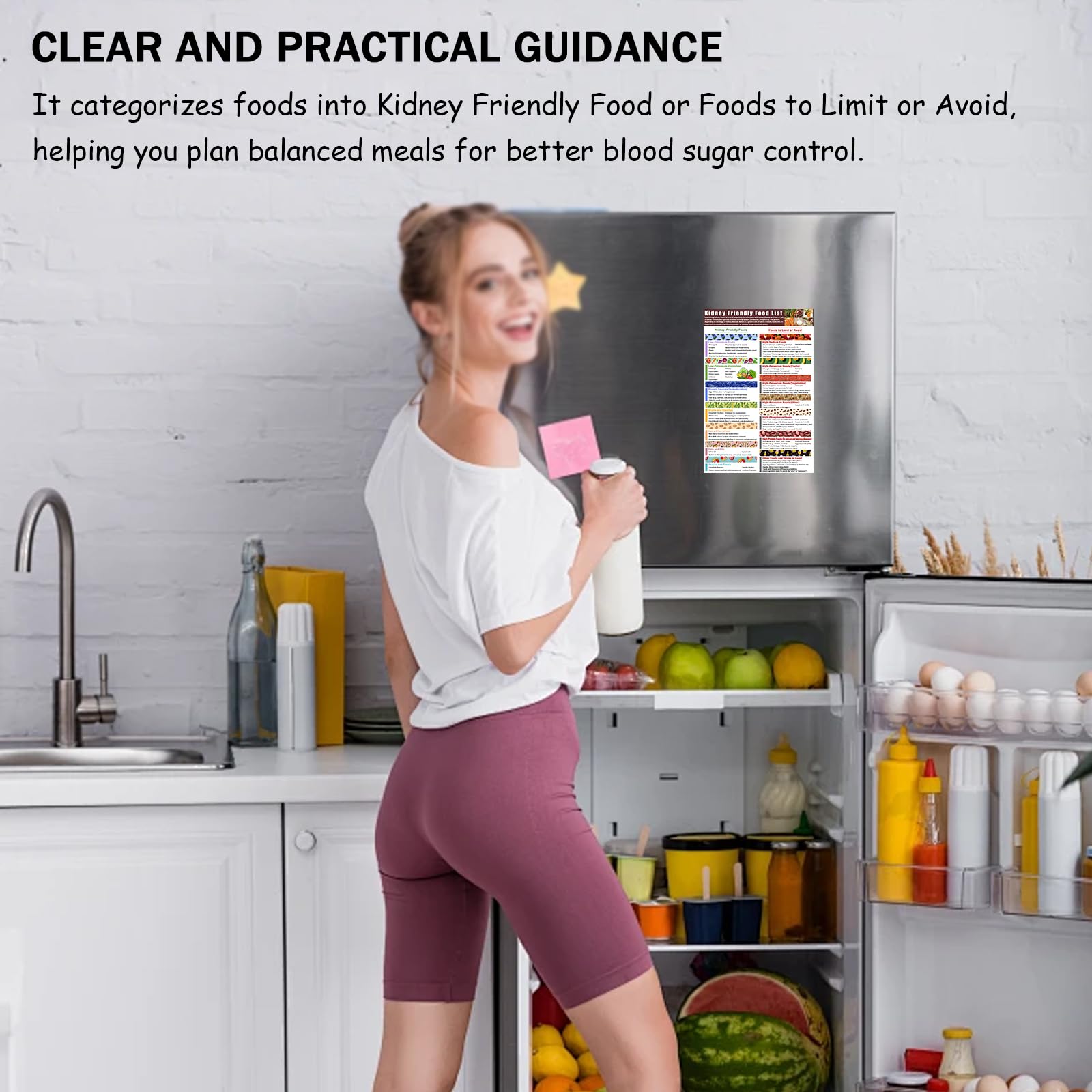 Snapklik.com : Magnetic Kidney Friendly Food List Poster,Kidney ...