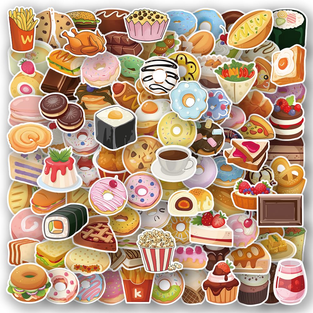 Amazon.com: Cute Food Stickers for Kids, 200 PCS Yummy Food Stickers ...