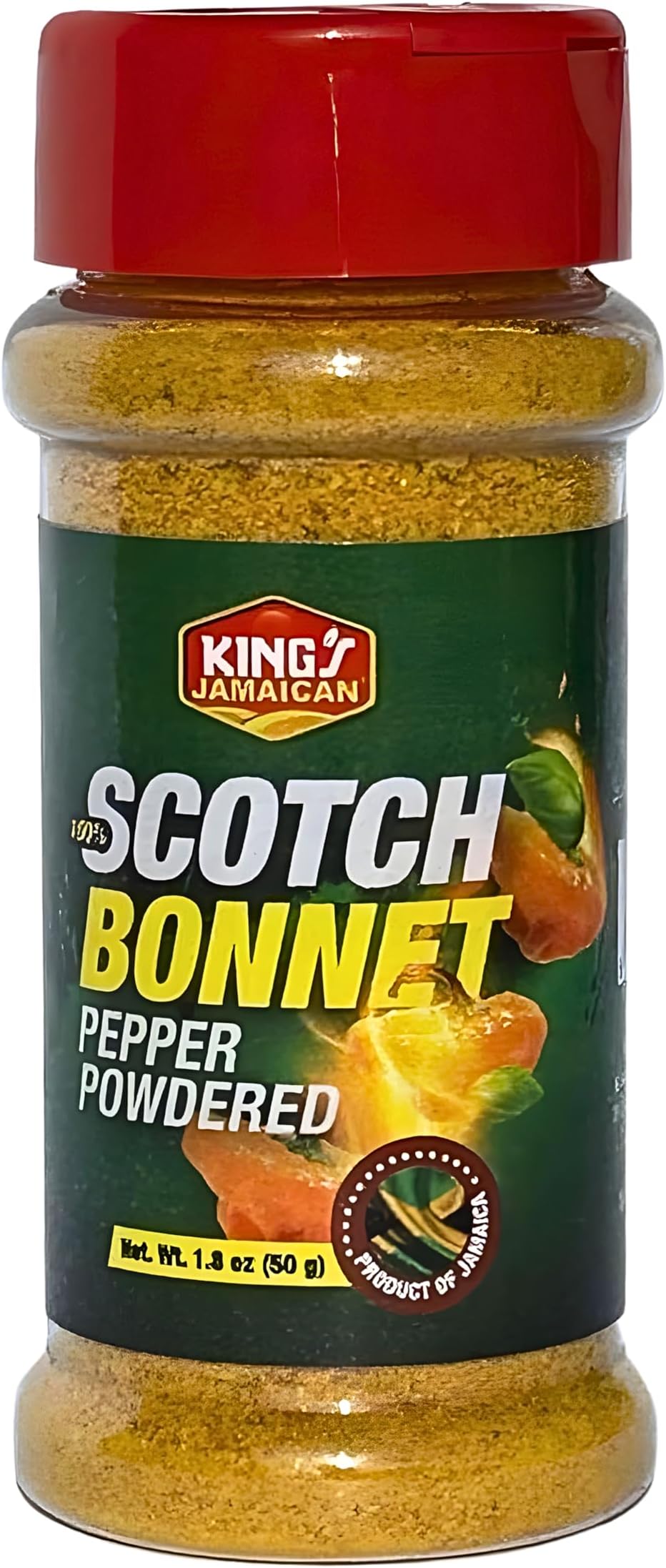 Amazon.com : King's Jamaican Scotch Bonnet Pepper Powder – 1.8 oz Jar ...