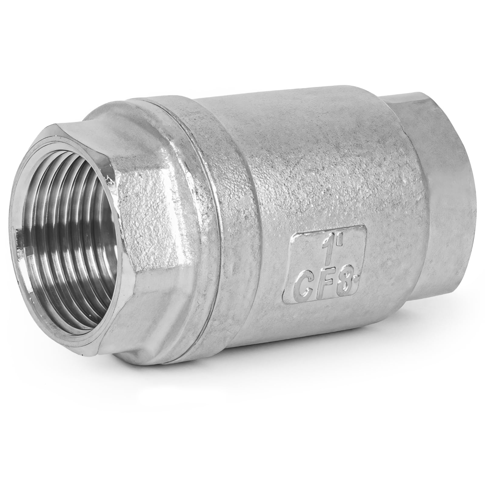 Snapklik.com : 304 Stainless Steel Check Valve, 1 In. NPT, CF8 Material ...
