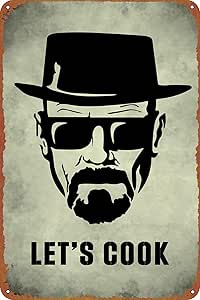Amazon.com : Heisenberg Lets cook Poster Tin Sign Cafe bar Home Wall ...