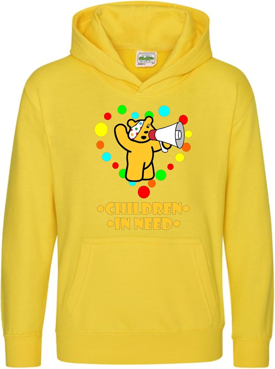 Pudsey Hoodie, Bear Pullover, Spotty Day Boys Girls Hood, Charity Top ...