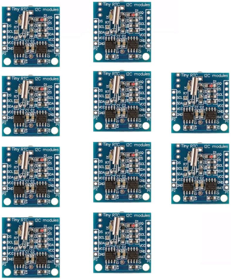 DollaTek 10Pcs Tiny RTC I2C DS1307 AT24C32 Real Time Clock Module For ...