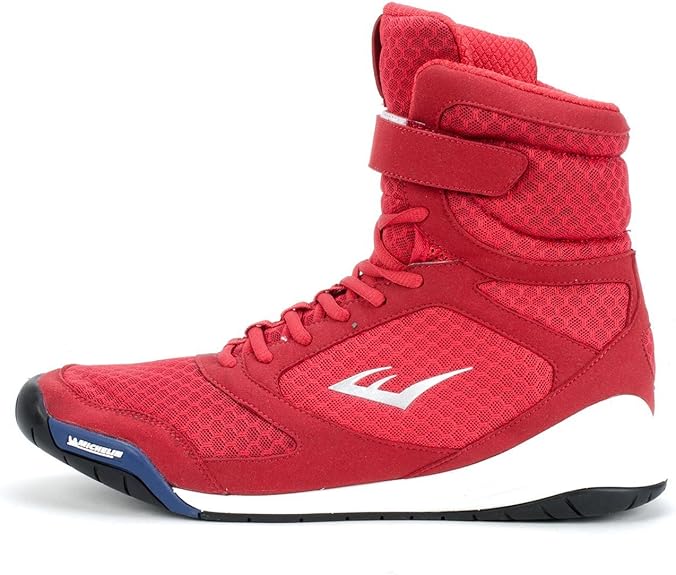 Amazon.com | Everlast New Elite High Top Boxing Shoes - Black, Blue ...