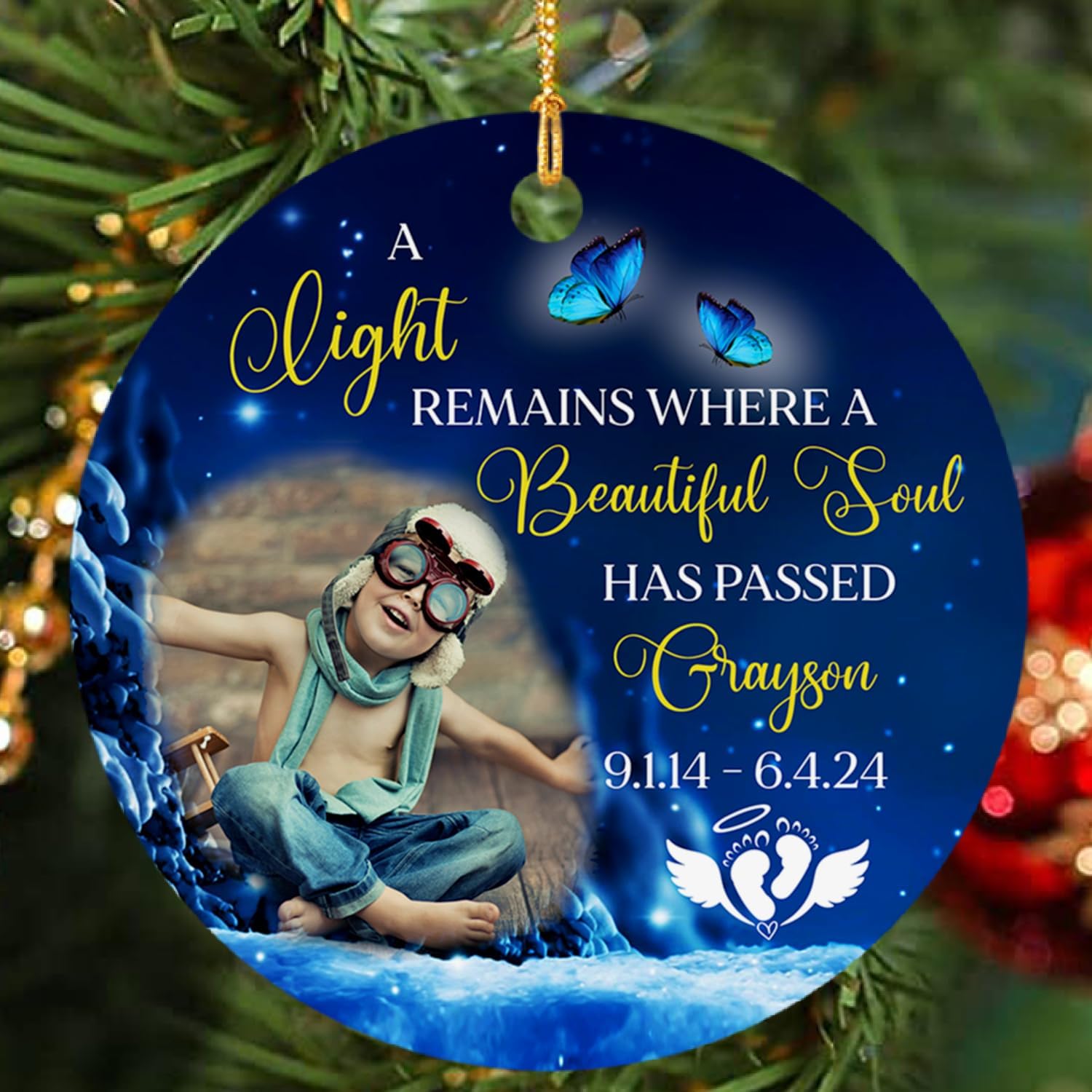 Amazon.com: A Light Remains Where A Beautiful Soul Has Passed Christmas ...