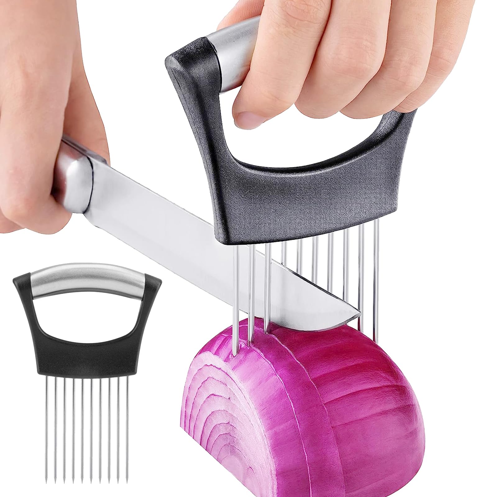 JAYVAR Onion Holder for Slicing, Lemon Slicer Onion Cutter for Slicing ...