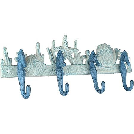 Amazon.com: Comfify Vintage Seashell Coat Hook Hanger Rustic Cast Iron ...