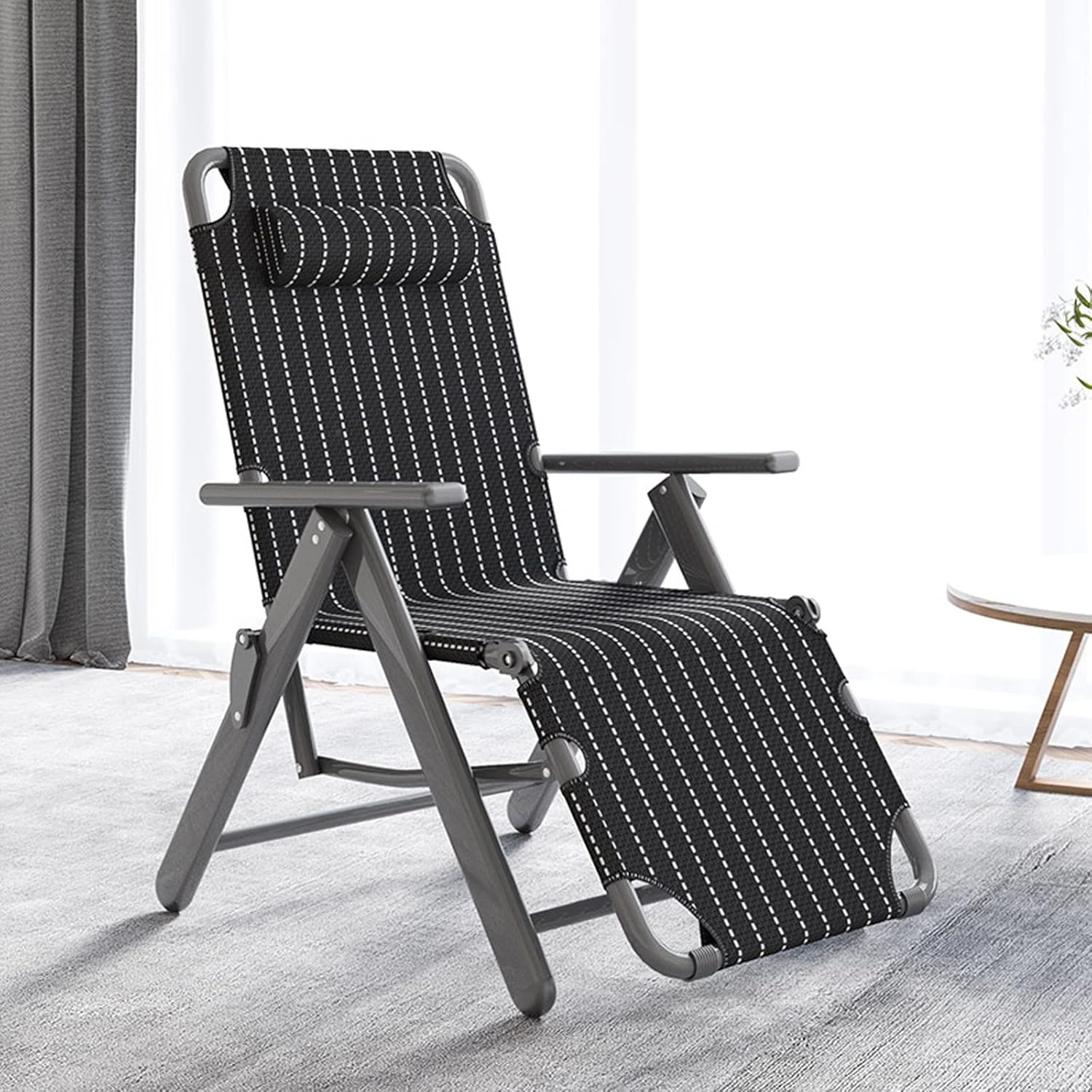 Amazon.com: SEFAX Folding Lounge Chair, Ergonomic Folding Reclining ...