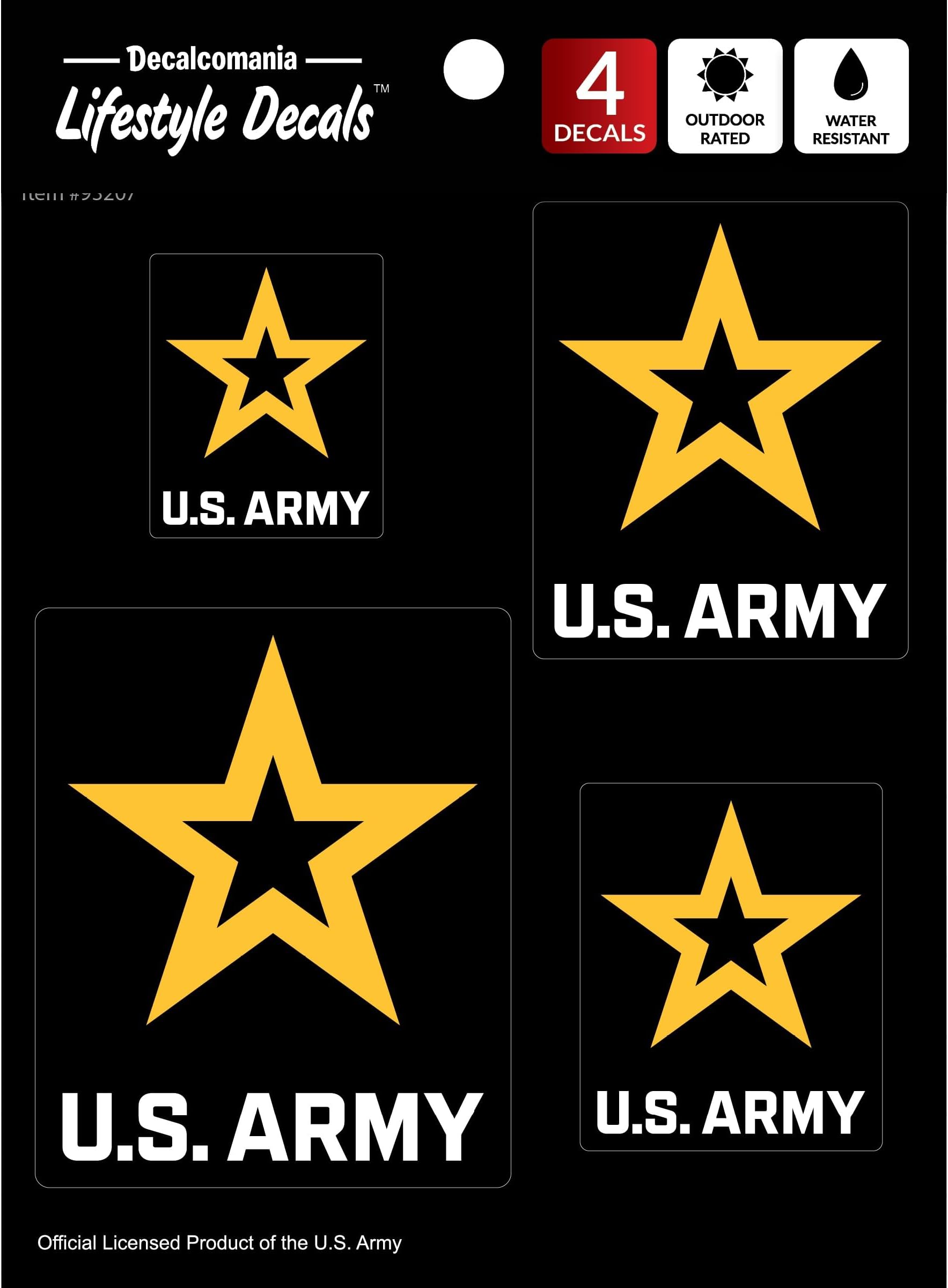 Amazon.com: U.S. Army Logo Sticker Small Cell Phone Sticker iPhone ...