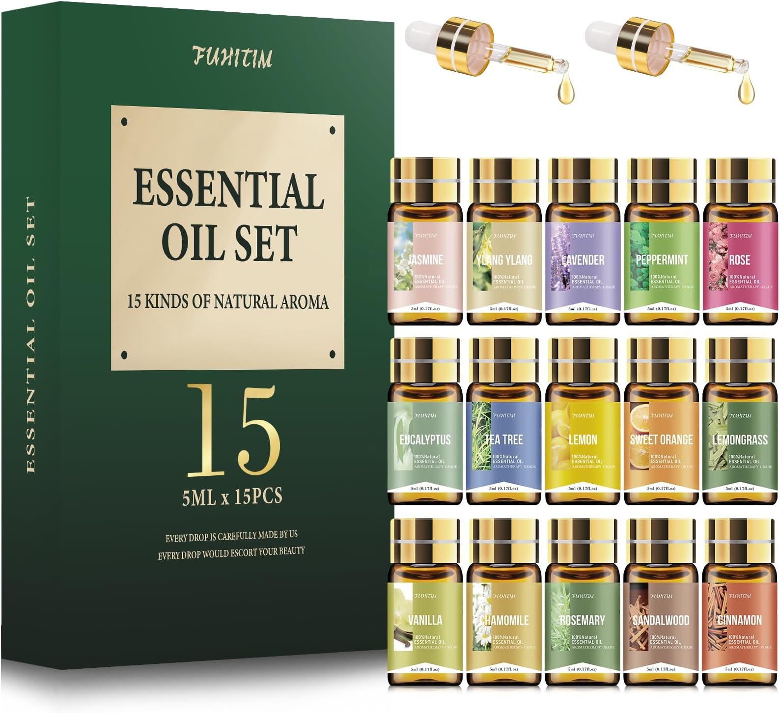 Amazon.com: Essential Oils Set, ESSLUX Top 6 Aromatherapy Oils for ...