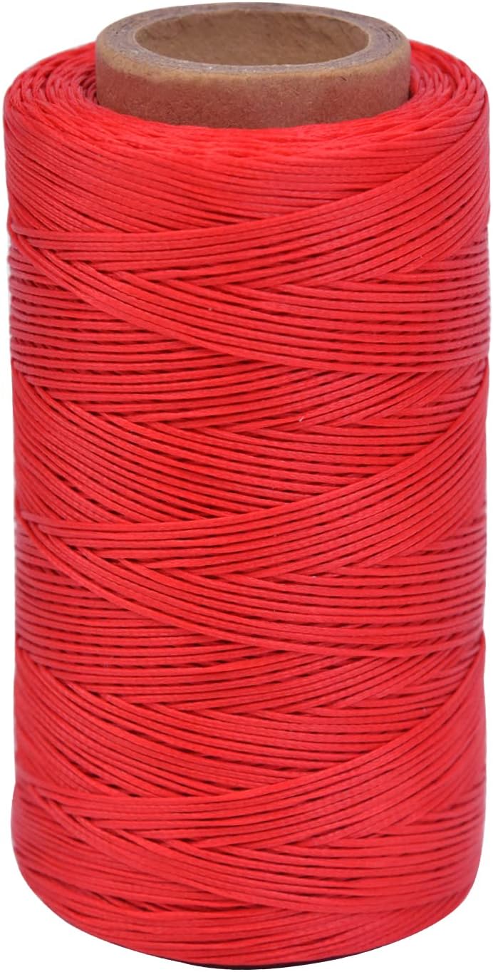 Amazon.com: Waxed Thread 284 Yards 150D 0.8MM Leather Sewing Waxed ...