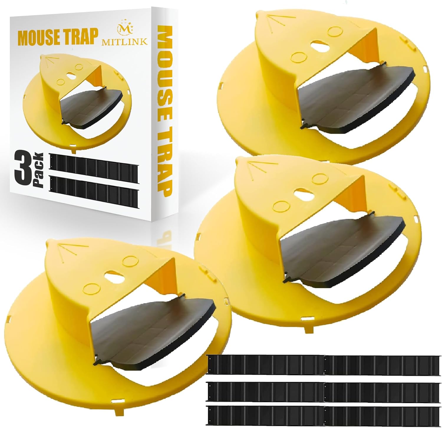 Amazon.com : M MITLINK Pack 3 Bucket Lid Mouse Rat Trap, Mouse Catching ...