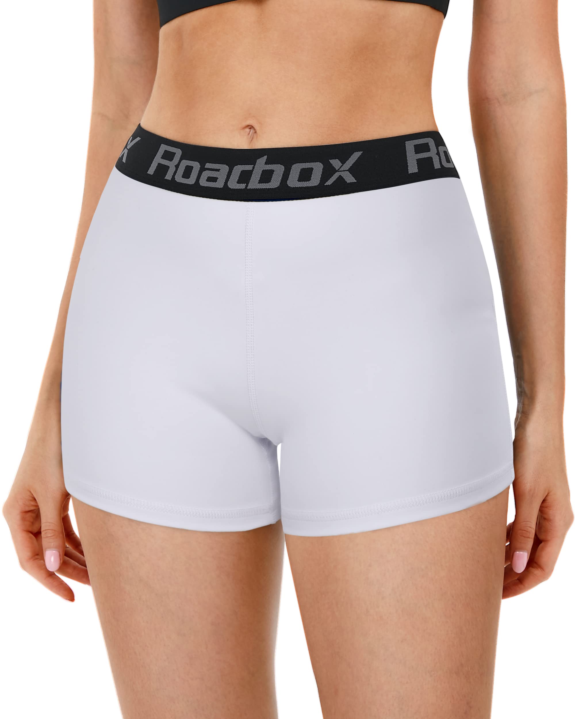 Snapklik.com : Roadbox 3" Womens Volleyball Spandex Shorts