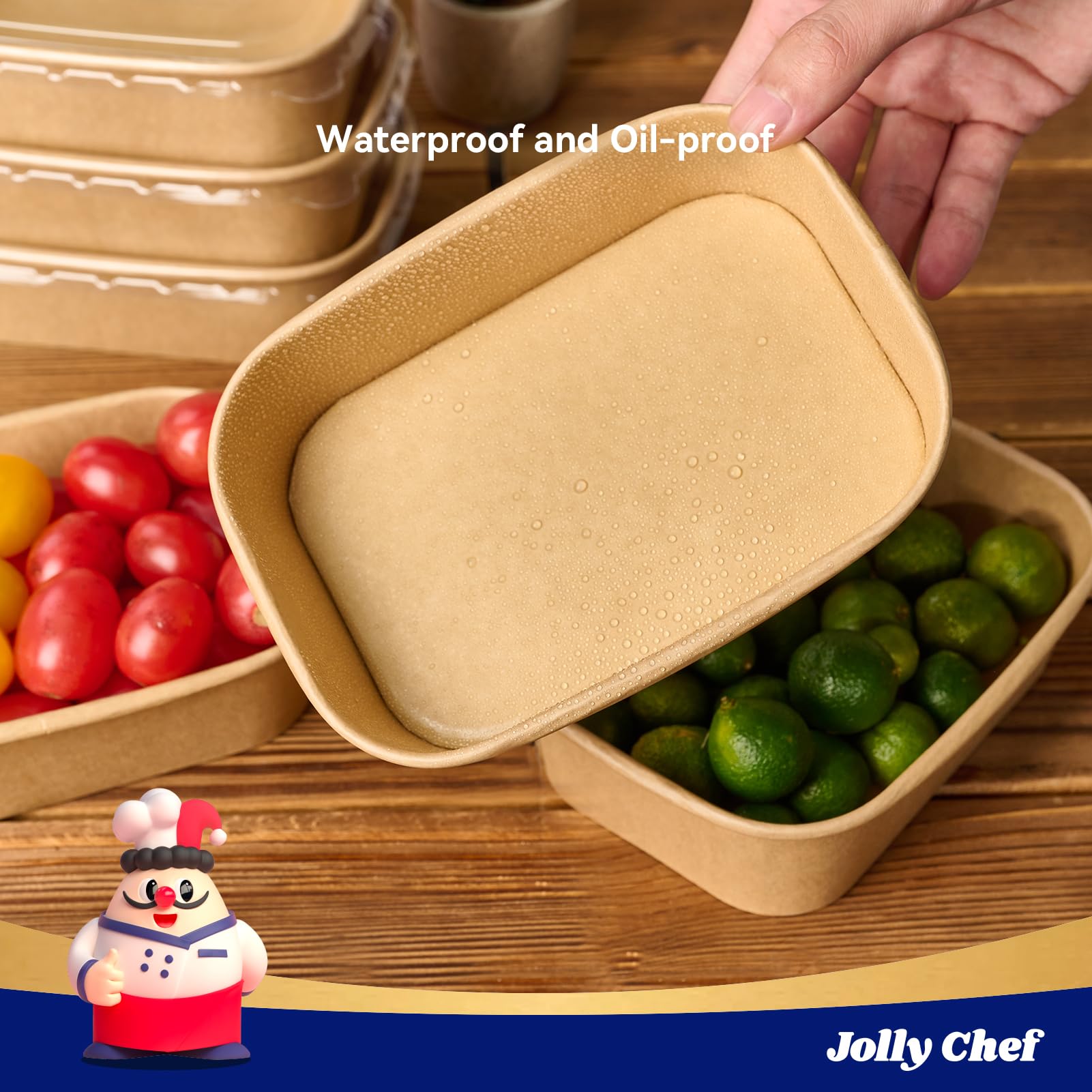 Snapklik.com : JOLLY CHEF 50 Pack Paper Food Containers