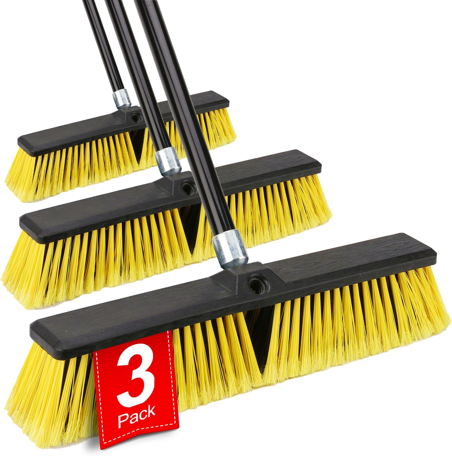 Amazon.com: Janico 4016 Bristles Street Broom Head, 16 Inch, Orange ...