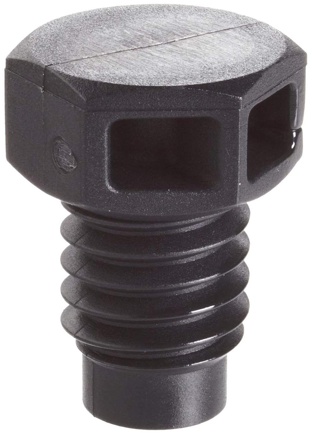Value Plastic M6P-2 Barbed Tube Fitting Adapter M6x1 Thread Plug Black ...