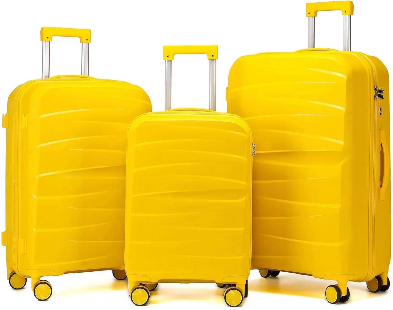 Amazon.com | Merax Luggage 3 Piece Hardside Lightweight Suitcases Sets ...