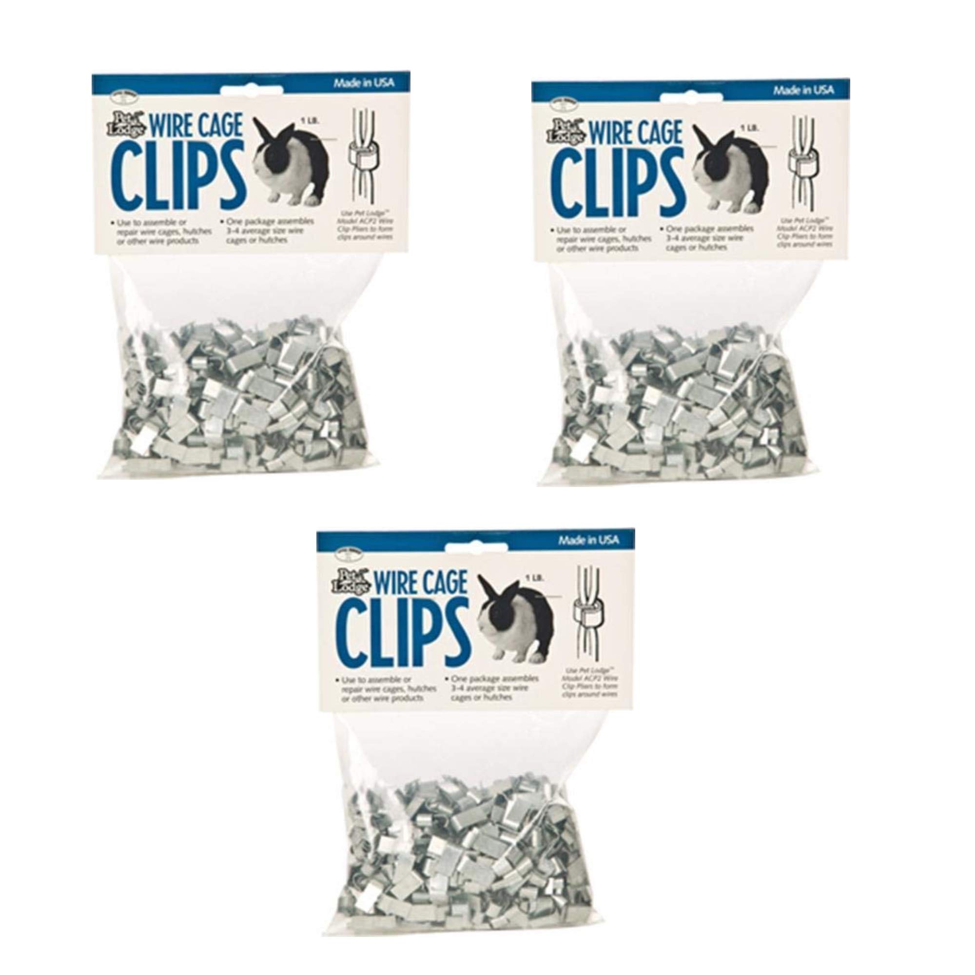 Snapklik.com : Miller Manufacturing ACC1 Wire Cage Clips, 1-Pound Bag