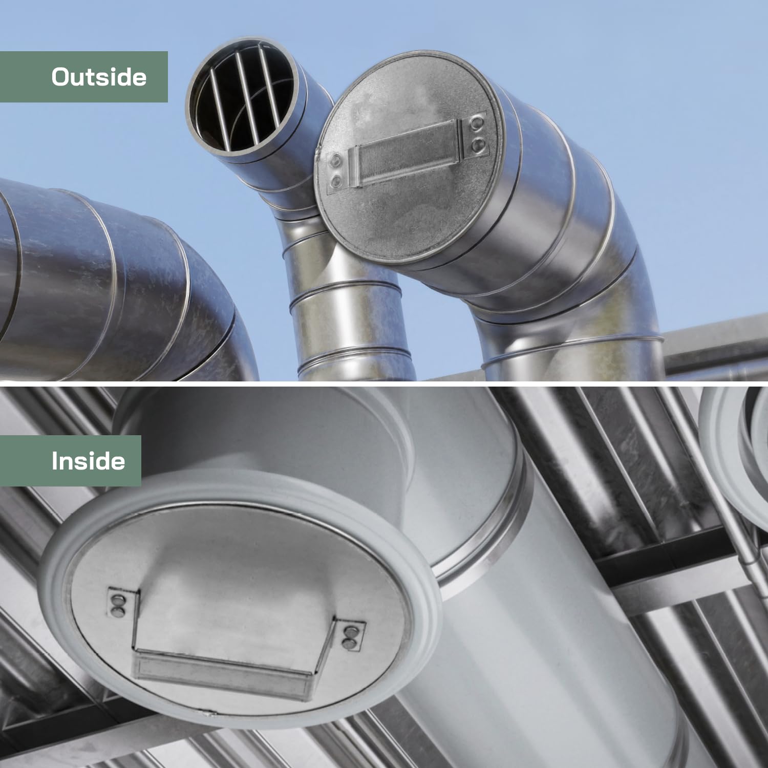 Snapklik.com : Vent Systems 4" Inch Galvanized Steel Tee Cap
