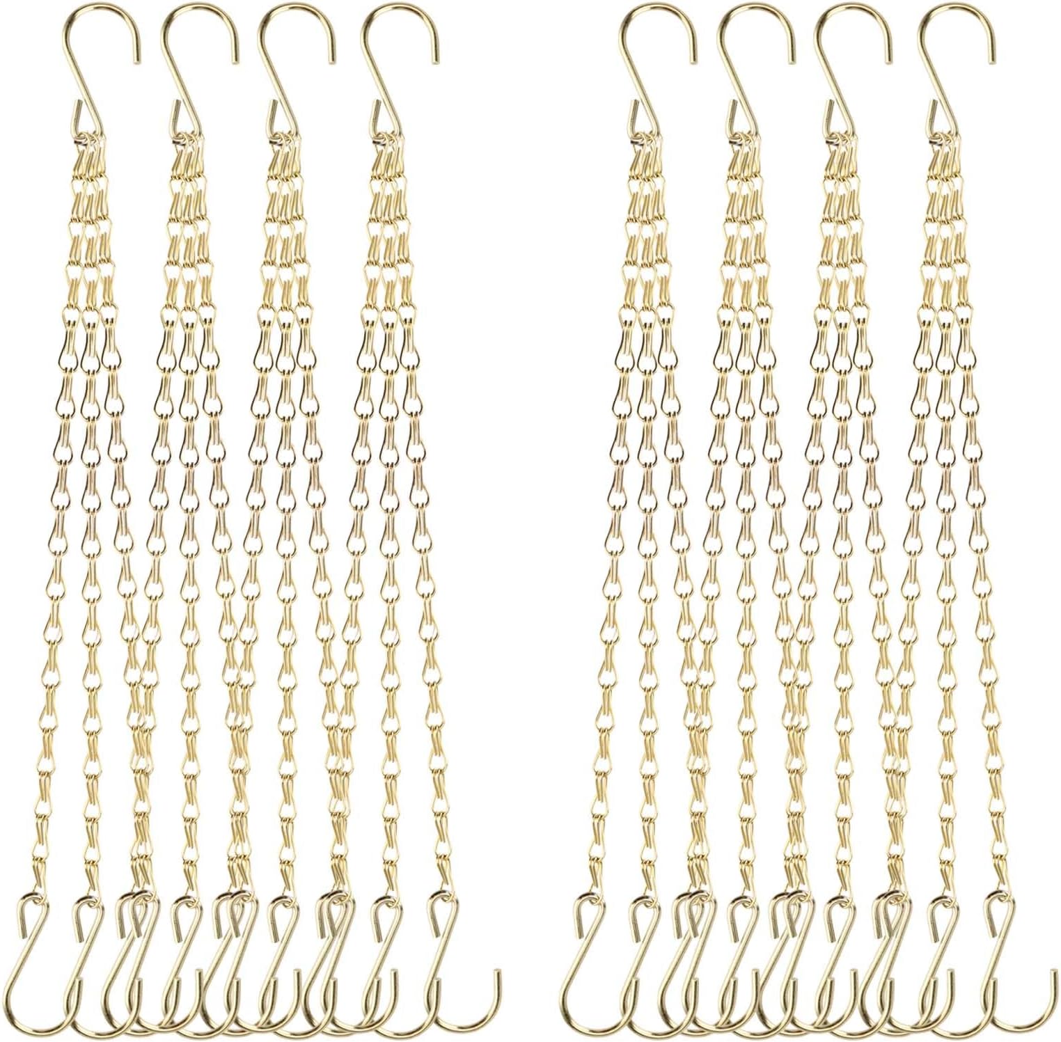 Amazon.com: PINGEUI 8 Pack Gold Hanging Baskets Chains, 16 Inch Heavy ...