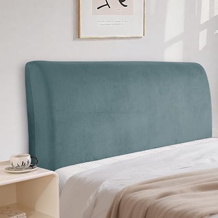 Amazon.com: TAISEI Simple Velvet Bed Headboard Slipcover for Full Queen ...