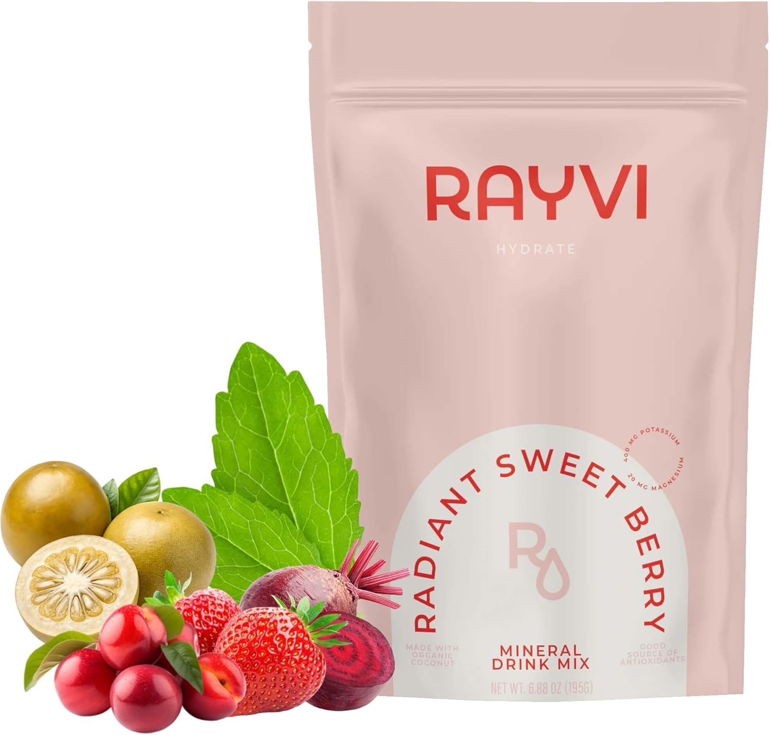 Amazon.com: Rayvi Zero Sugar Electrolytes Powder + Minerals Hydration ...