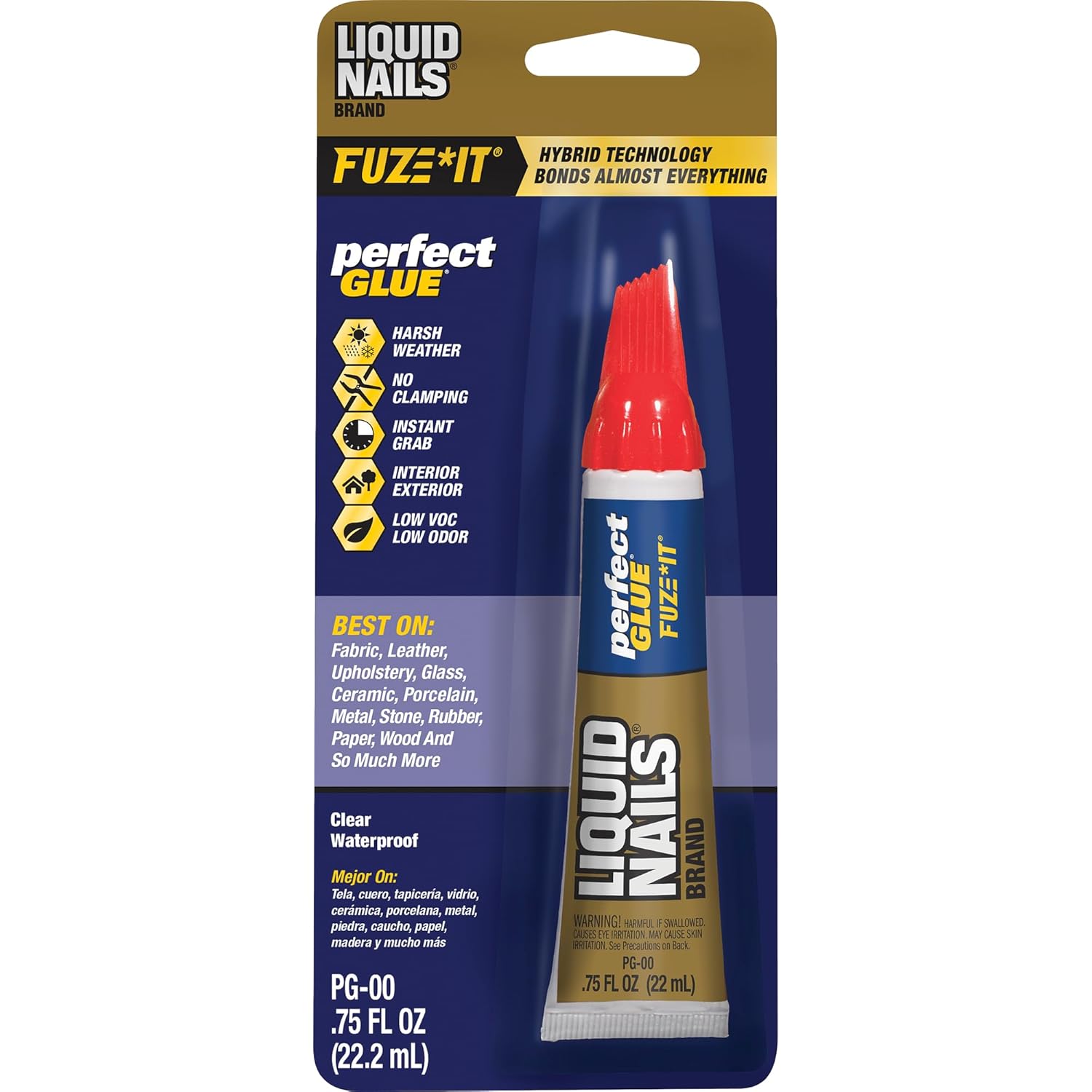 Amazon.com: Liquid Nails Perfect Glue .75 oz. Clear Interior and ...