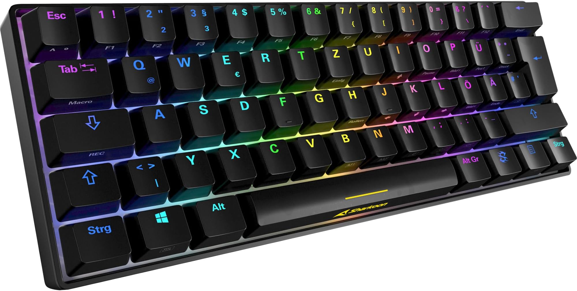 Sharkoon Skiller SGK50 S3 Barebone Schwarz, RGB Gaming Keyboard: Amazon ...