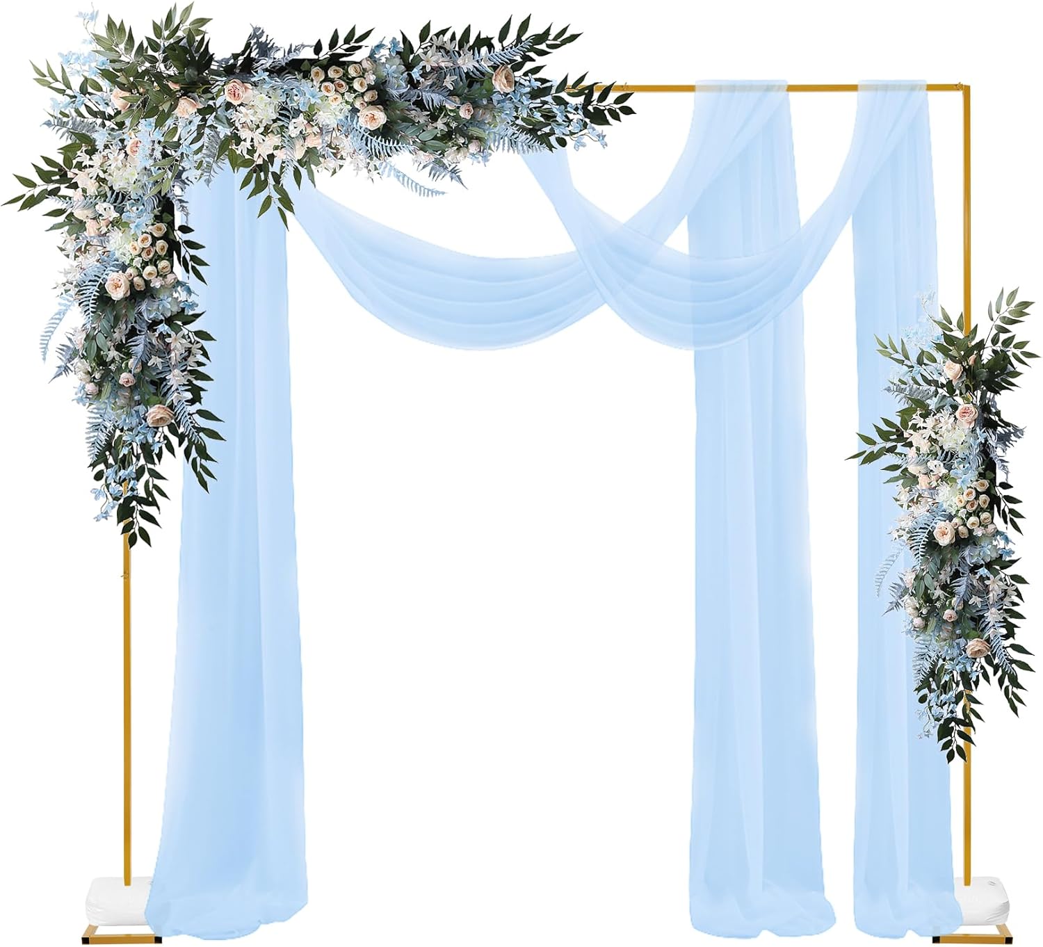 Amazon.com: SANLIKE 8.2FT x 8.2FT Wedding Arch Backdrop Stand with 2 ...