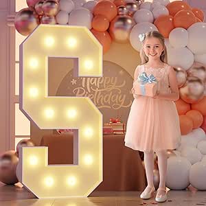 Amazon.com: Marquee Light Up Letter Large: 4FT Sign S for Party ...