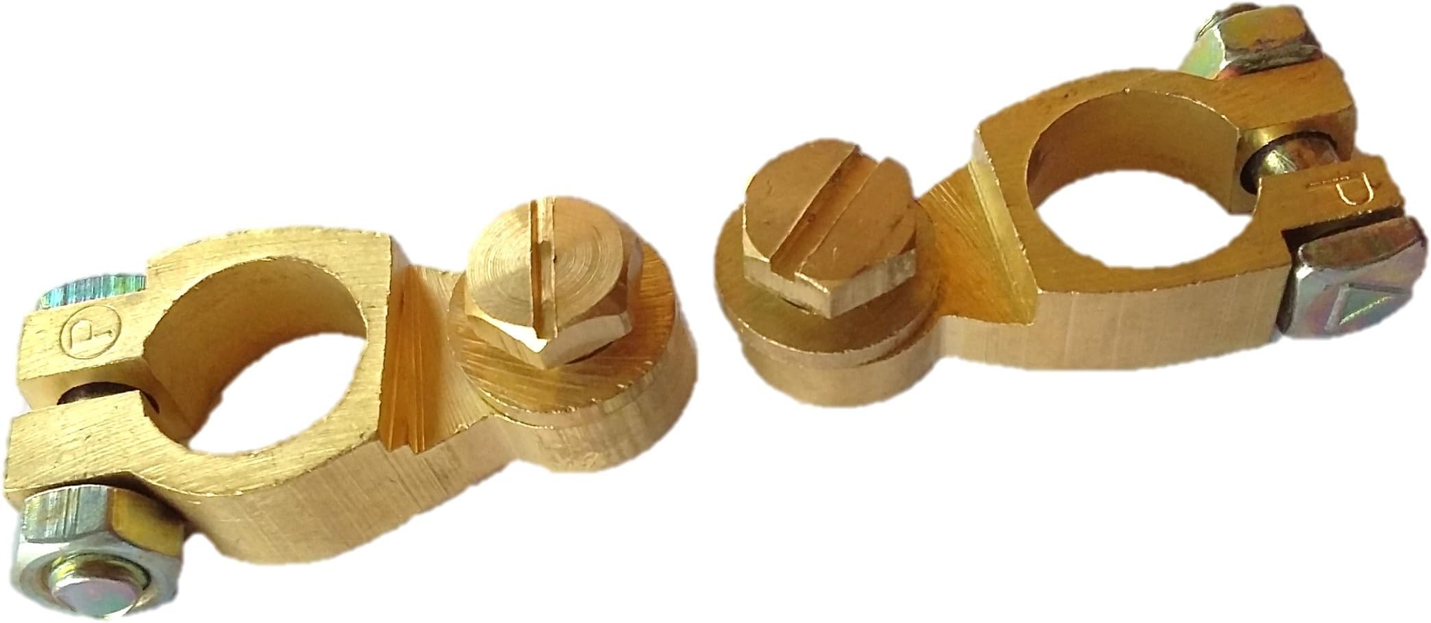 2 Pieces Universal Car Battery Terminal Clips Connectors Strip Type ...