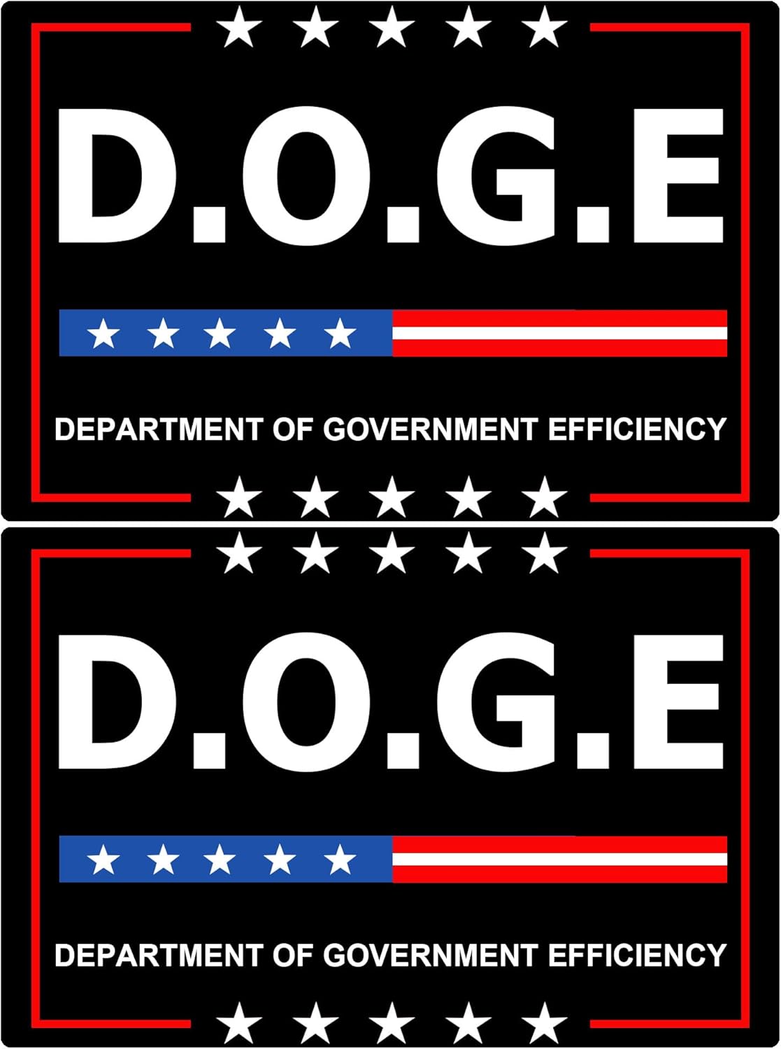 Amazon.com: 2 Pack Doge D.O.G.E. Department of Government Efficiency ...