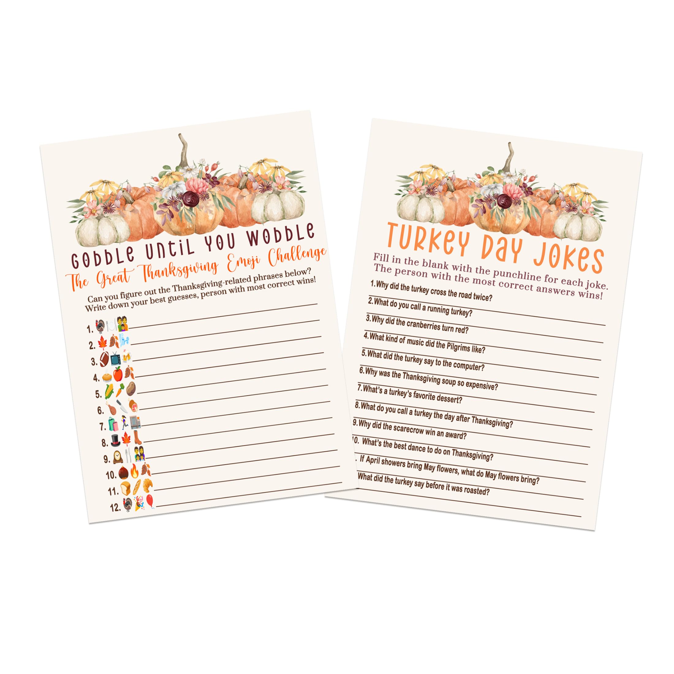 Printable Thanksgiving Table Game 4 Thanksgiving Table Games For The