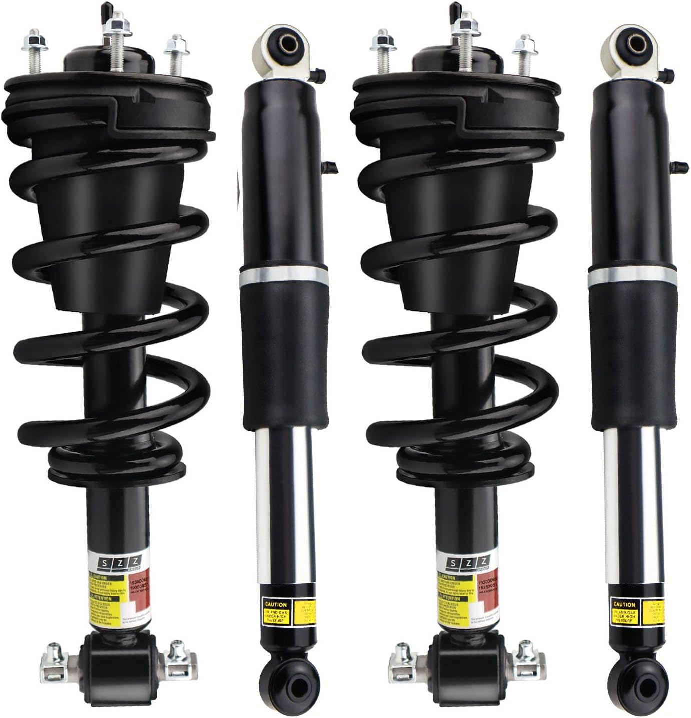 Amazon.com: SZZKPART 19353951 23487280 4PCS Front & Rear Shocks Struts ...