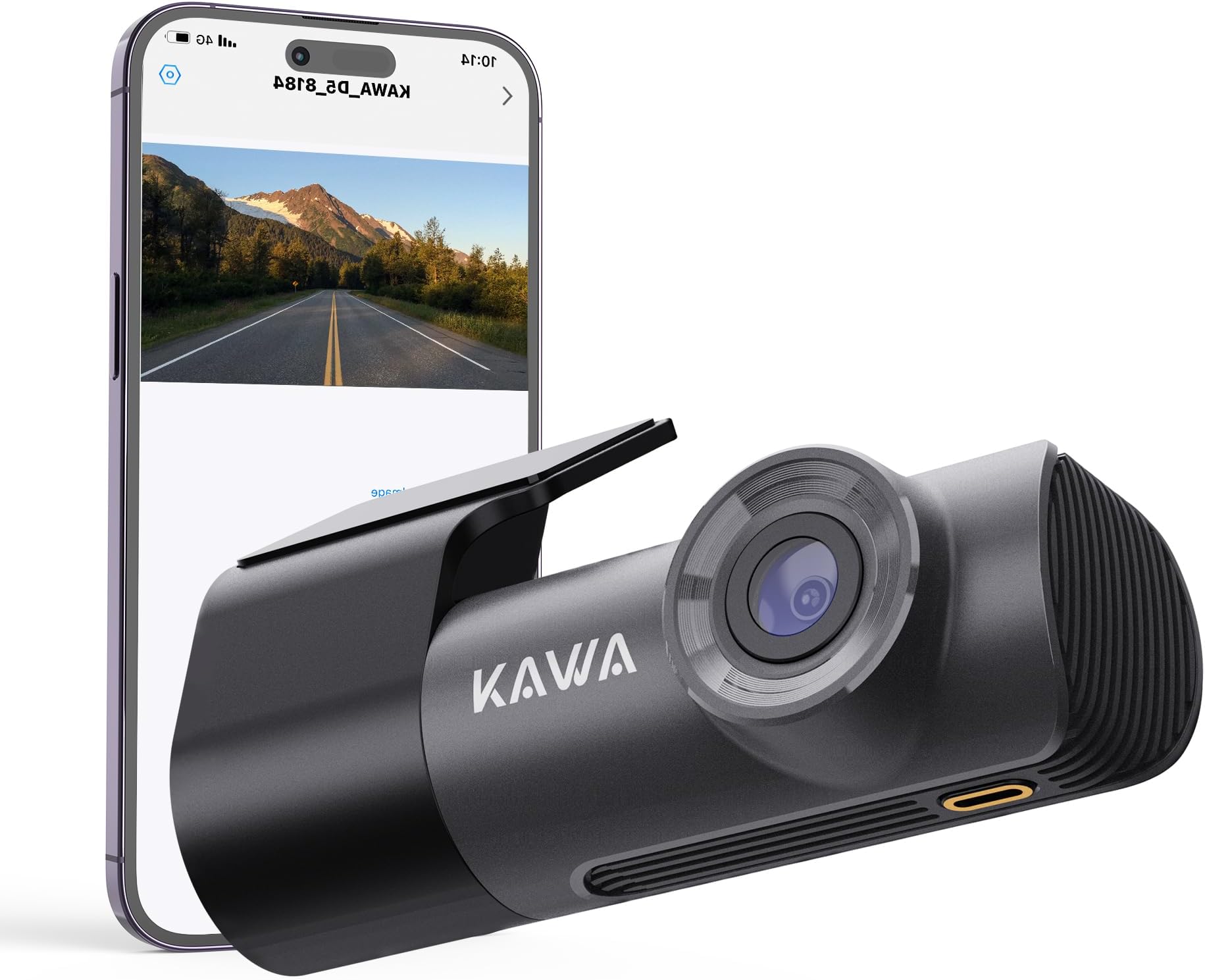 Amazon.com: KAWA Dash Cam 2K, 1296P QHD, Mini Front Dash Camera for ...