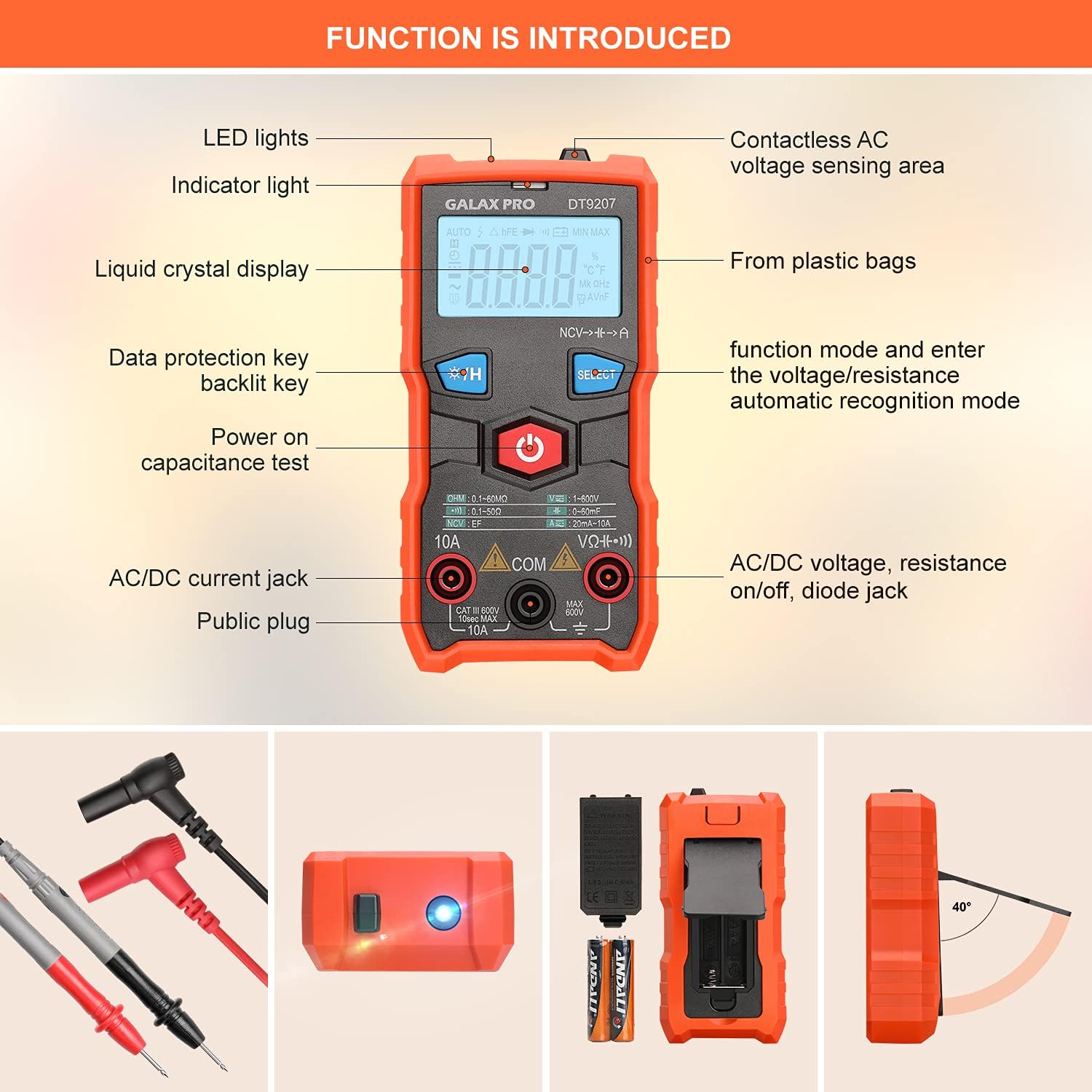 GALAX PRO Multimeter,Full Intelligent Digital Multimeter, High ...