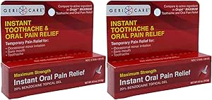 Amazon.com: GeriCare Benzocaine 20% Maximum Strength Toothache & Oral ...