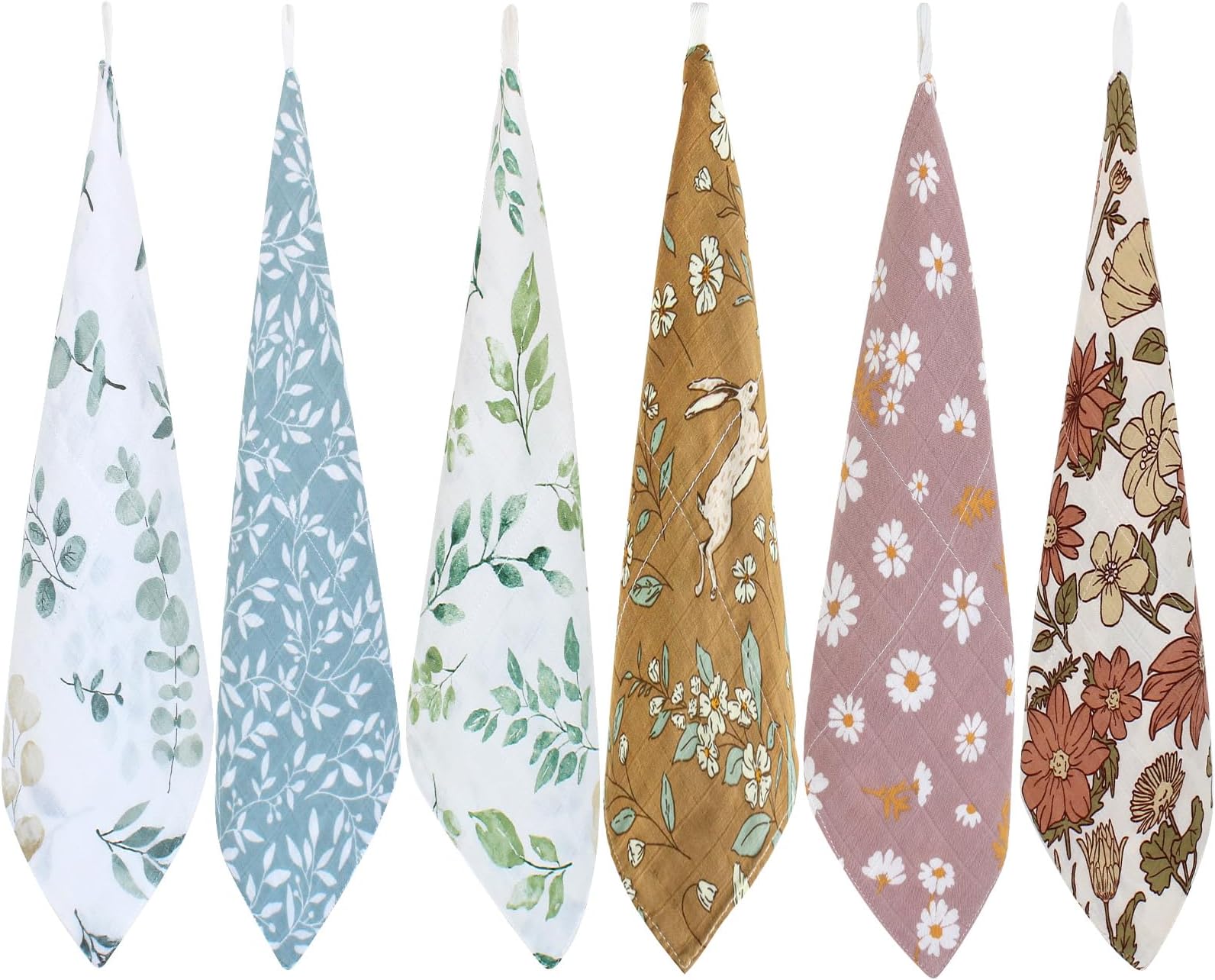 Amazon.com: Nightingale Baby Washcloths, Organic Cotton Muslin with ...