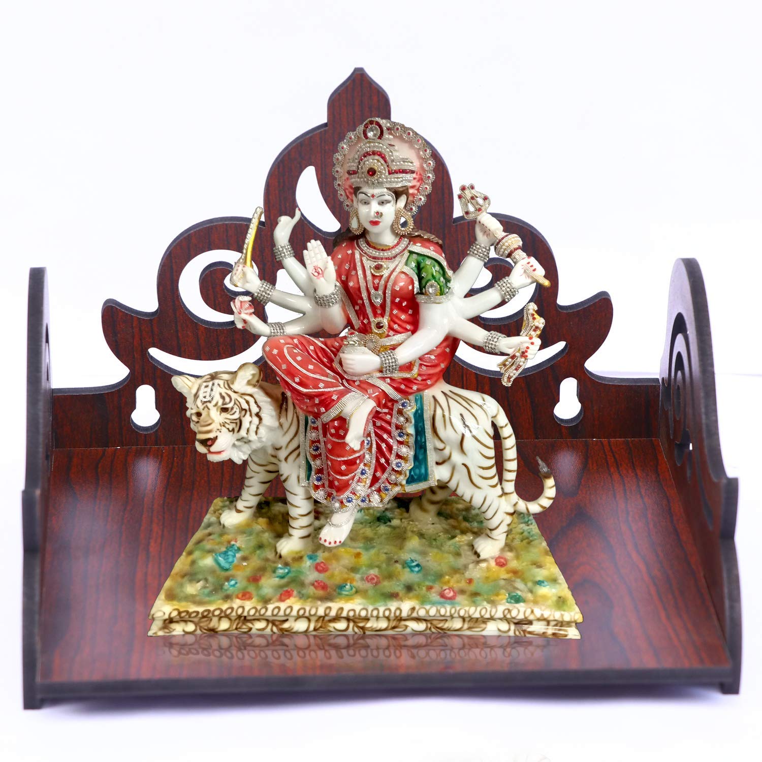 Ab Customs Wooden Wall Mount Temple For Home Wooden Home | Desertcart ...