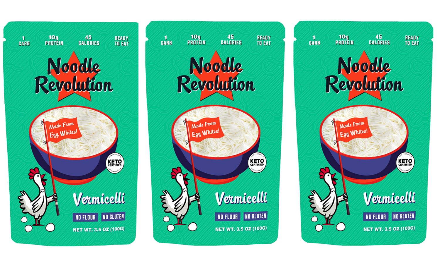 Amazon.com : Noodle Revolution - Keto Noodles (Just 1G Carbs), Made ...