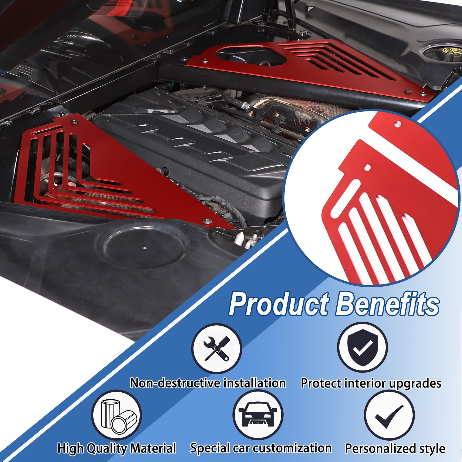 Snapklik.com : Aluminum Alloy Rear Engine Covers Left Right Engine Case ...