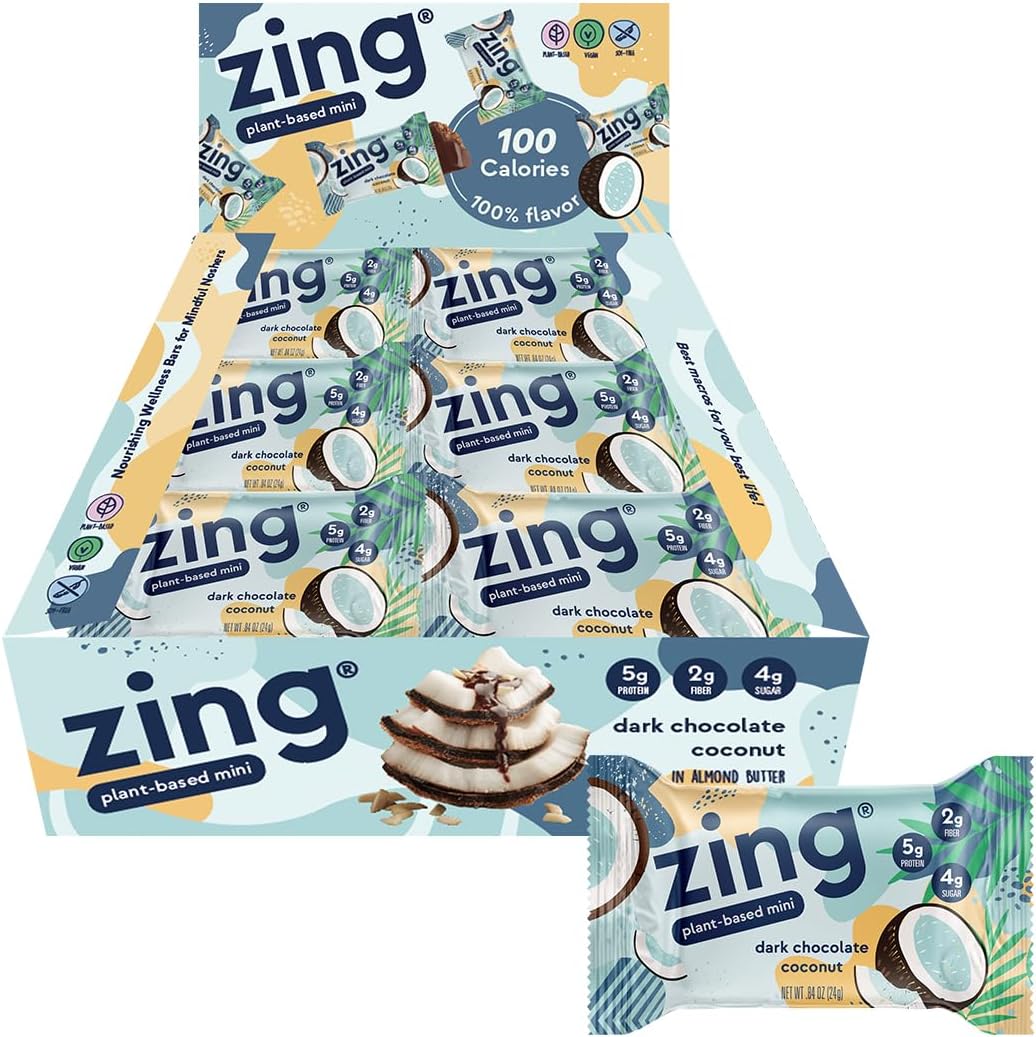 Amazon.com: Zing Bars 100 Calorie, Moist and Delicious, Dark Chocolate ...