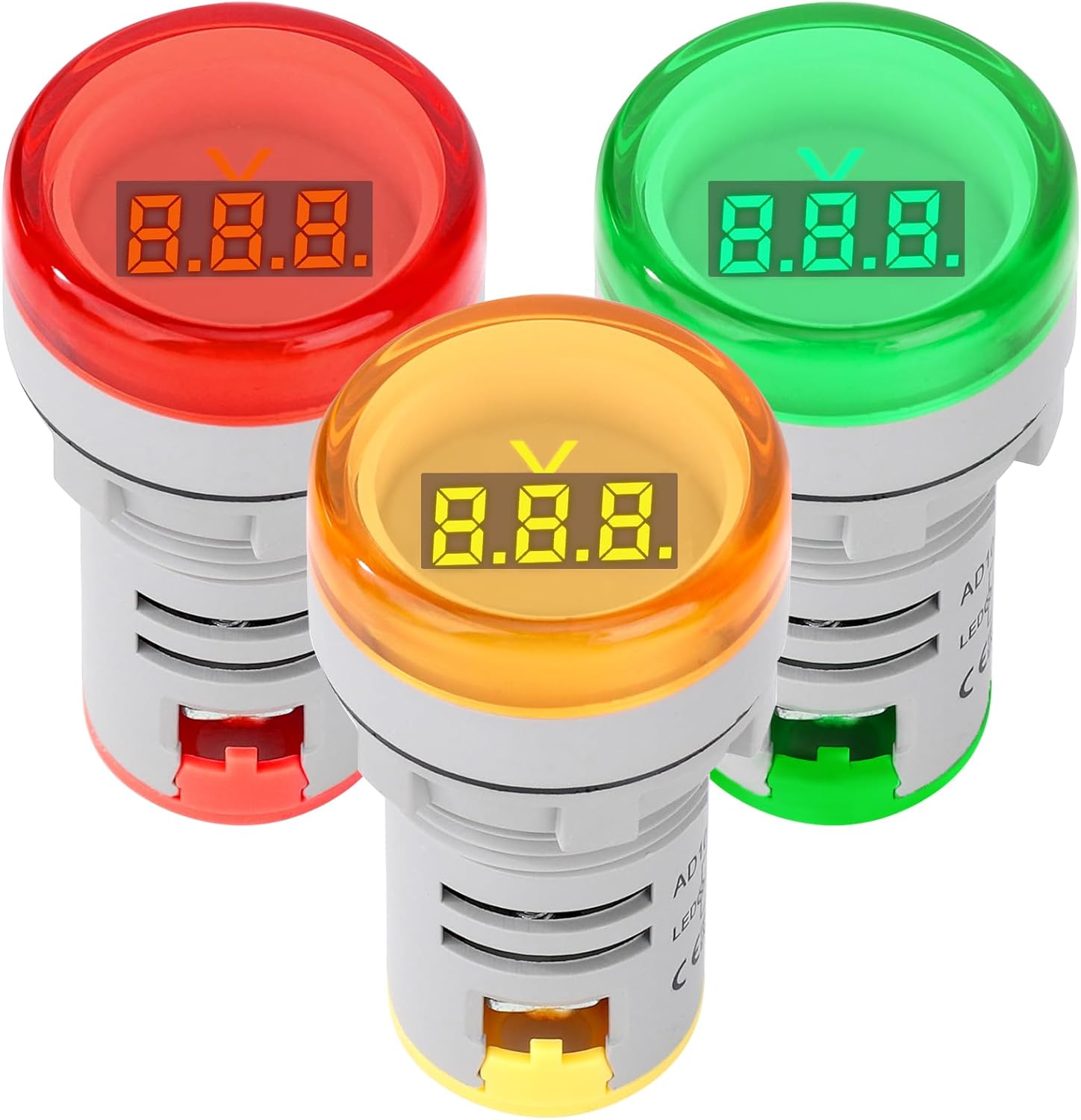 DROK Digital Mini LED Display Voltmeter AC 60-500V Voltage Meter ...