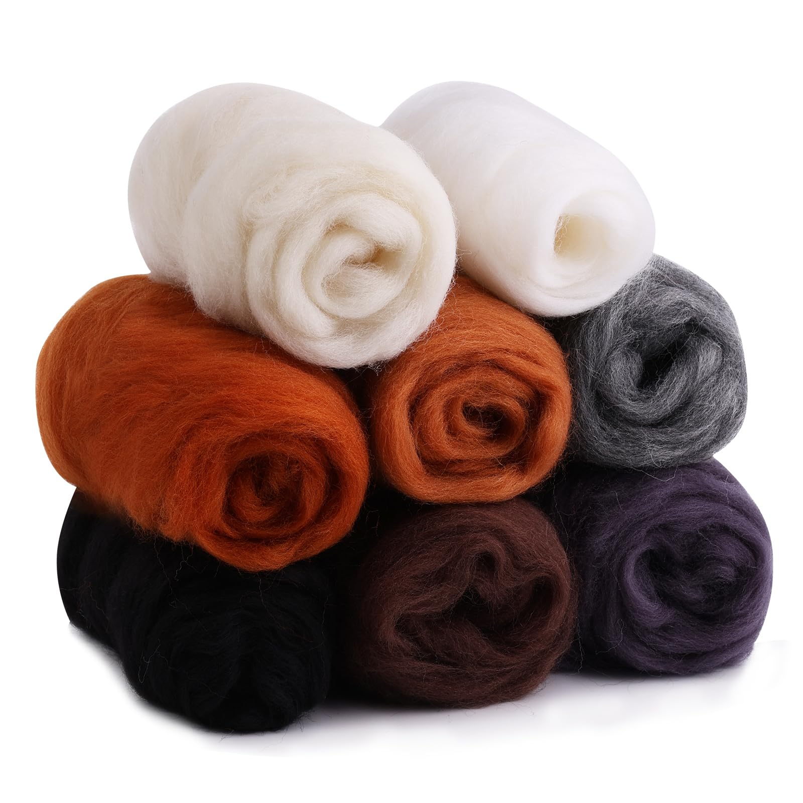 Namner Needle Felting Wool, 2.82 oz/80 g Felting Wool of 8 Colours ...