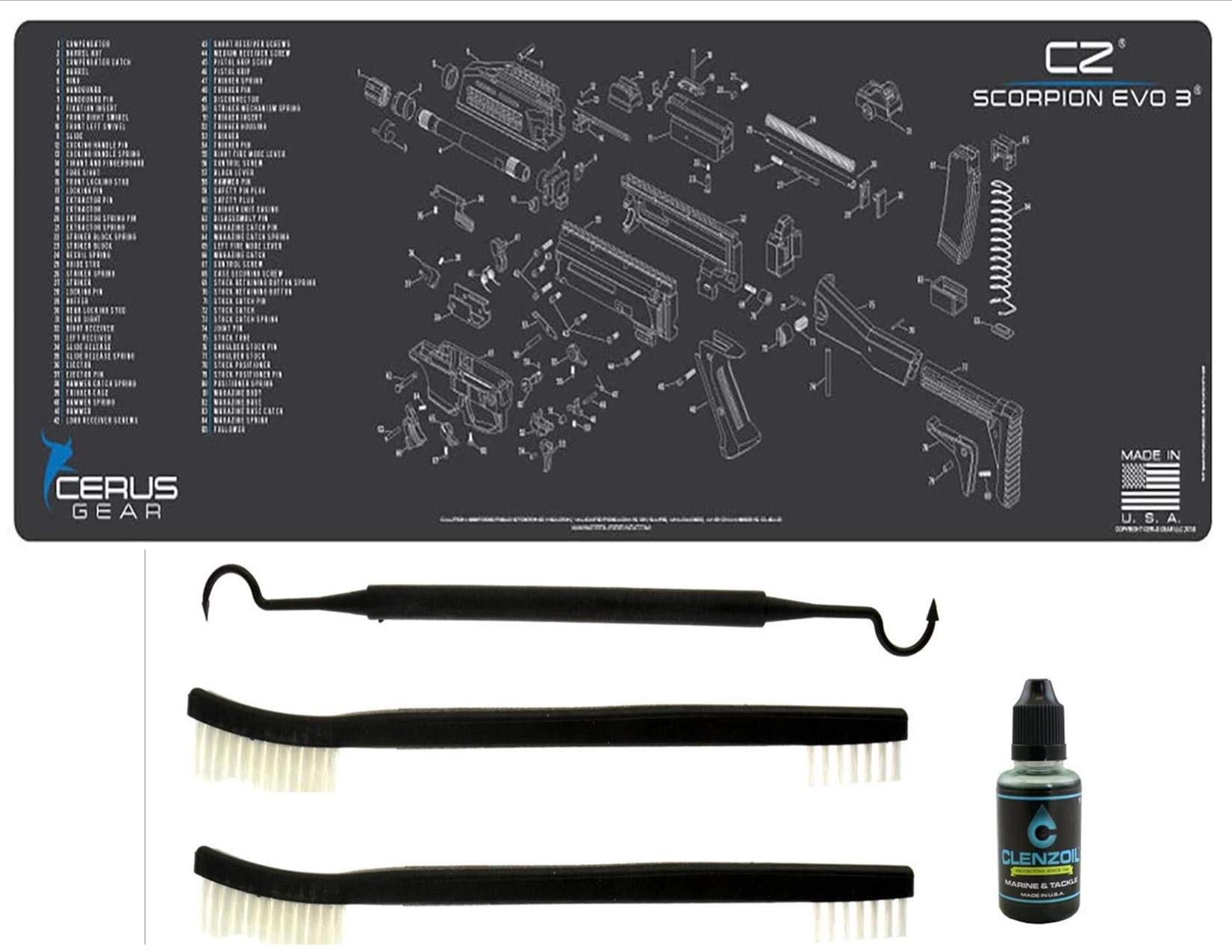 Buy EDOG CZ Scorpion EVO3 5 Pc Schematic (Exploded View) Heavy Duty ...