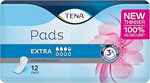 TENA Pads Extra, Standard Length, Pack of 12 : Amazon.com.au: Health ...