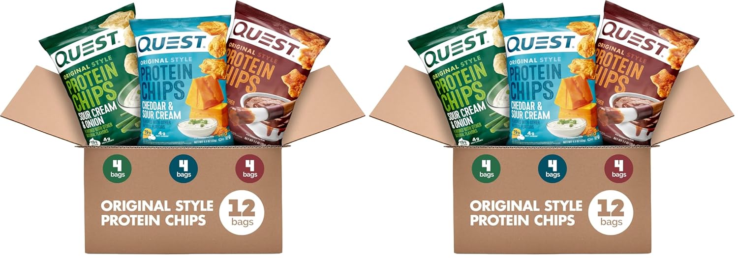 Amazon.com: Quest Nutrition Protein Chips Variety Pack,BBQ,Cheddar ...